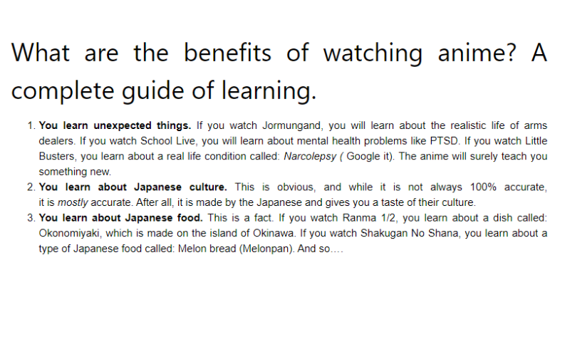 What are the benefits of watching anime? A complete guide of learning ...