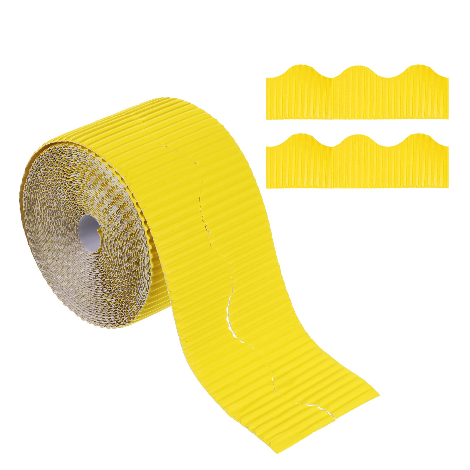 PATIKIL 3.9inch x 49.2ft Bulletin Board Border, Scalloped Trim Paper ...