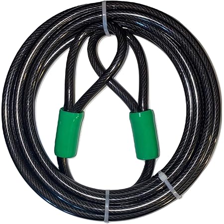 Amazon.com: Vascer Bike Cable Lock-30ft Security Cable with Loops-Heavy ...