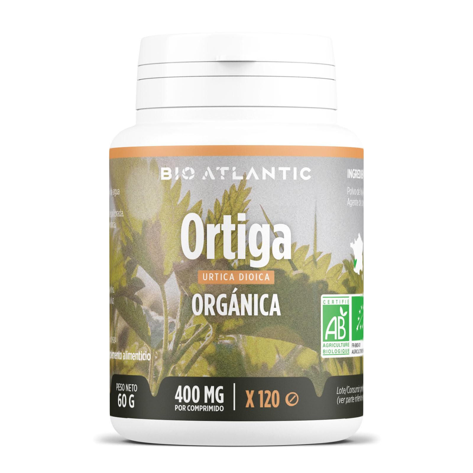 Ortiga Orgánica 400 mg - 120 comprimidos : Amazon.es: Salud y cuidado ...
