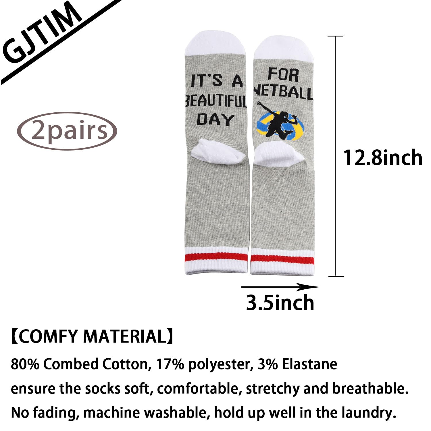 Snapklik.com : 2 Pairs Netball Gift Netball Sport Gift Netballer Gift ...