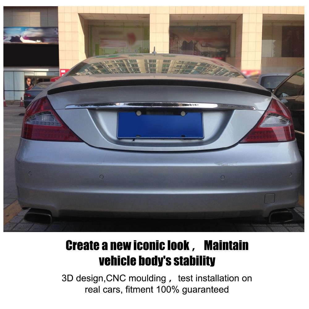 GLOSS BLACK REAR Trunk Boot Lid Spoiler For Mercedes C Class W205 C63