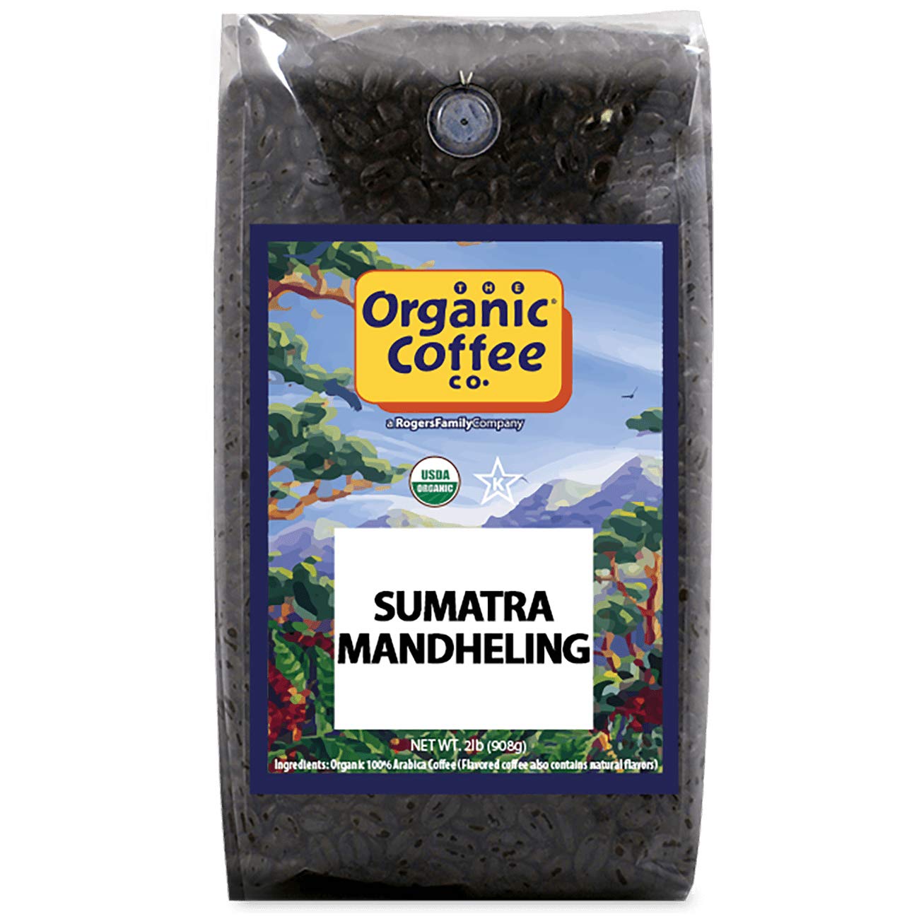 Amazon.com : The Organic Coffee Co. Sumatra Mandheling Whole Bean ...