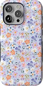 Amazon.com: Casely iPhone 15 Pro Max Case | Poppy Meadows | Pastel Floral | Bold Protective ...