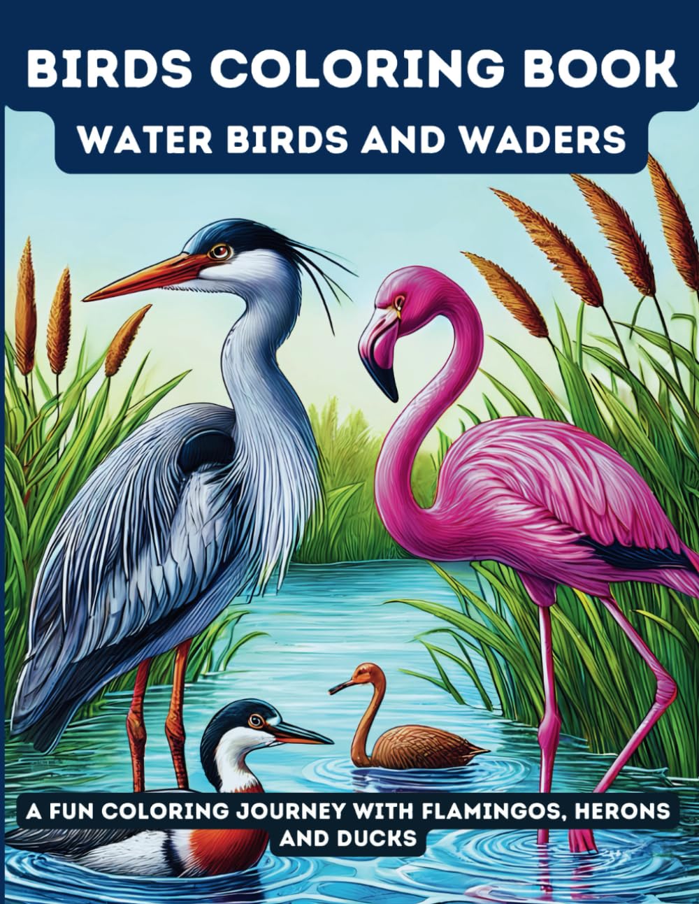 Amazon.com: Birds Coloring Book: Water Birds and Waders (Wild Safari ...
