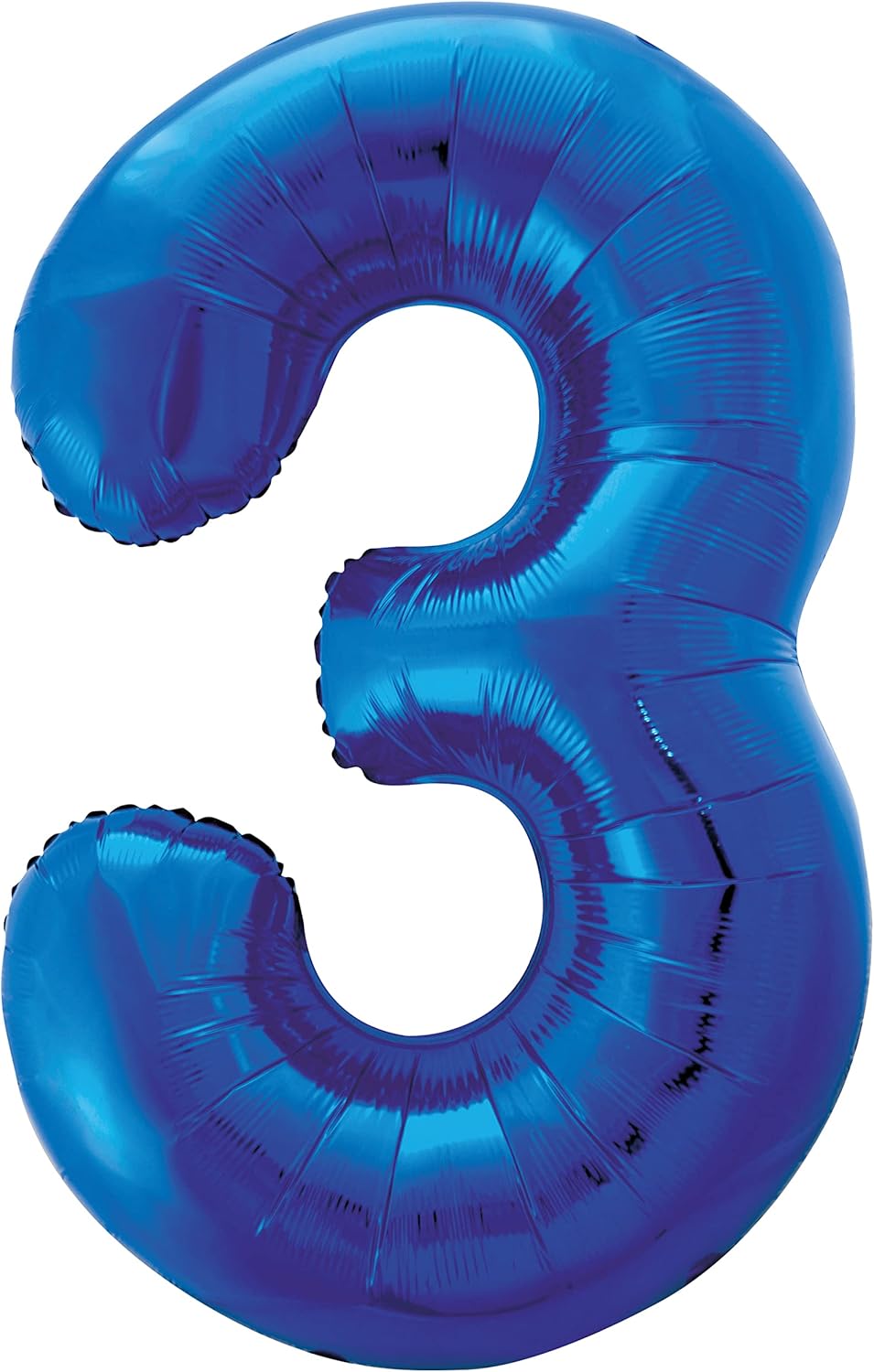 Amazon.com: Blue Number 3 Shaped Foil Balloons - 34" (Pack Of 5 ...