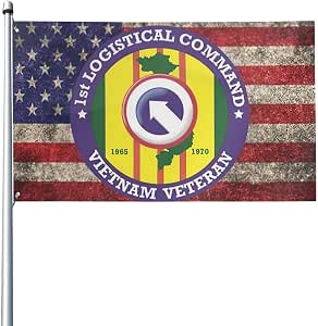 Amazon.com : 1ST LOGISTICAL Command Vietnam Veteran Us Flags Garden ...
