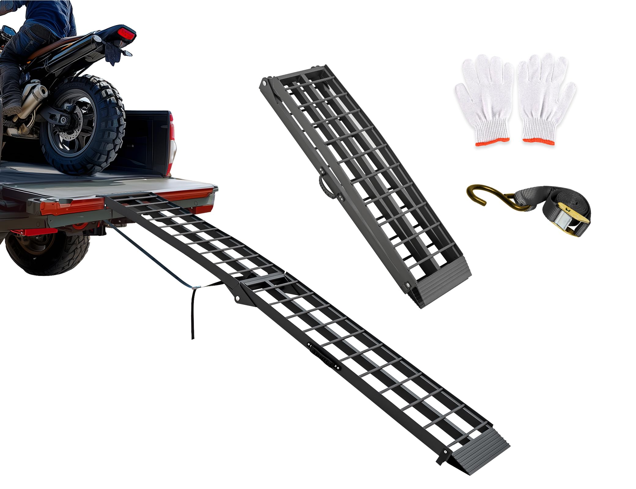 Amazon.com: Bike Ramp 7.5FT Motorcycle Ramp for Pickup Truck Loading ...