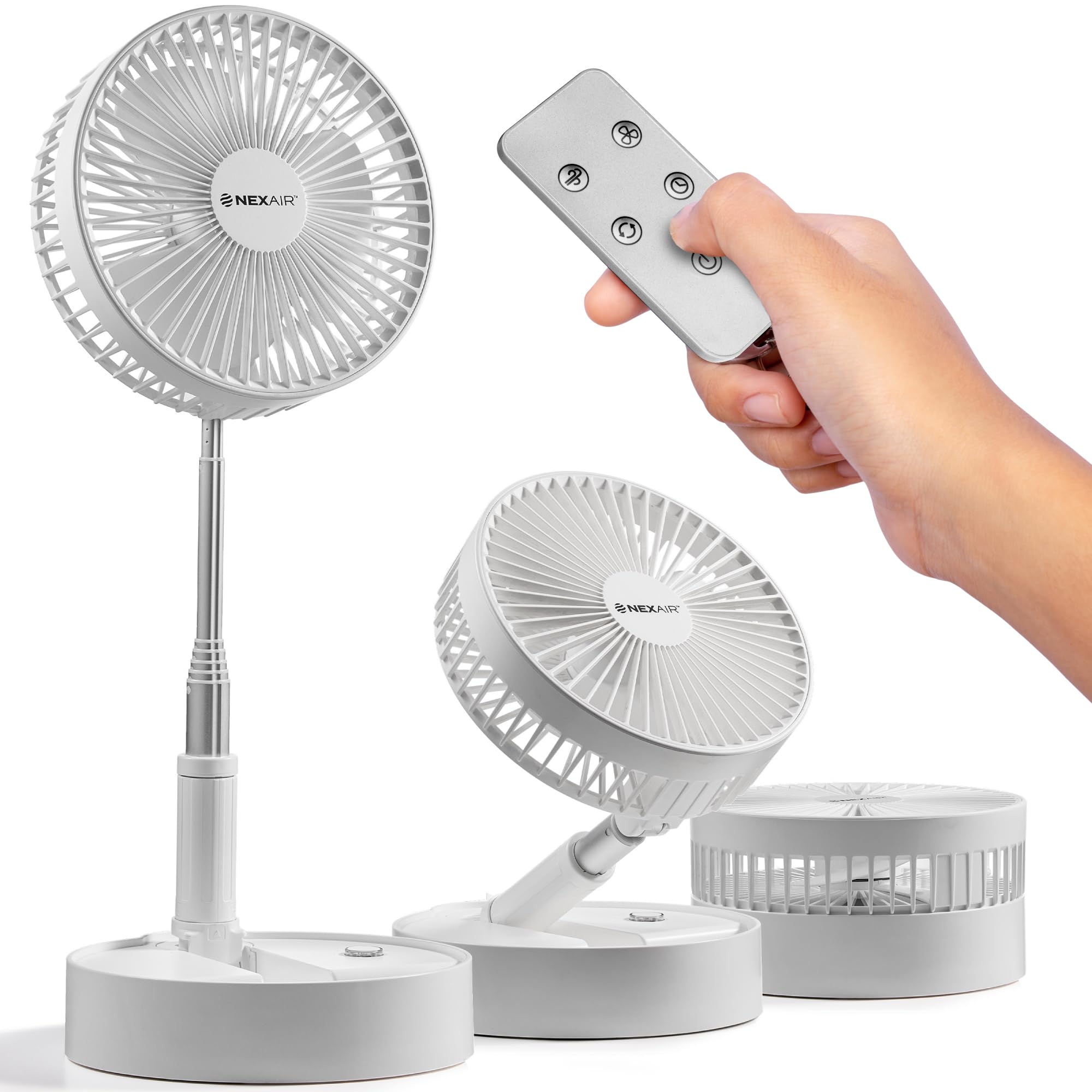 Amazon.com: NEXAIR Foldable Fan, Oscillating 4 Speed Portable Fan ...
