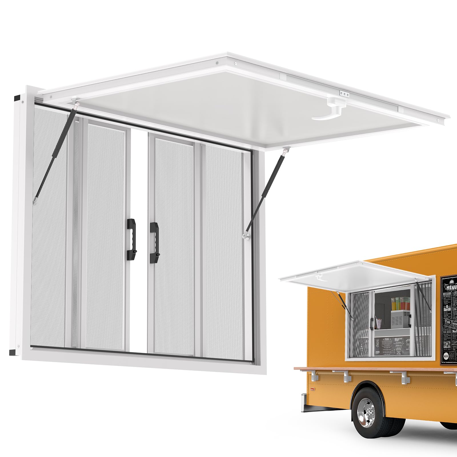 Amazon.com: NEWPEAS Concession Window for Food Truck, 48" W × 36" H ...