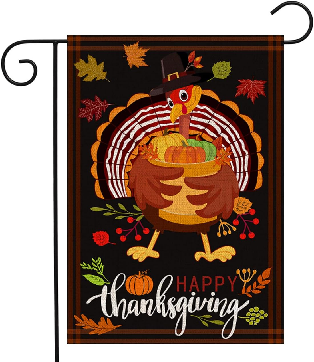 Amazon.com : DecrPlus Thanksgiving Garden Flag (12x18inch,Double-Sided ...