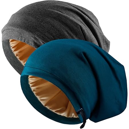 Amazon.com : YANIBEST Silk Satin Bonnet Hair Cover Sleep Cap - Hot Pink ...