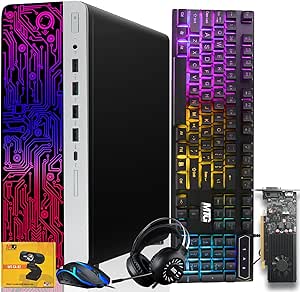 Amazon.com: TechMagnet HP G3 Gaming Desktop PC, Intel Core i7 6th Gen, GT 1030 Graphics, 16GB ...