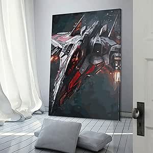 POLIUAWS Splatter Jet Canvas Prints for Rustic Bath Decor 16x24inch ...