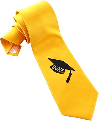 Stesha Threads Yellow Graduation Tie Gift for Men Him Son High School ...