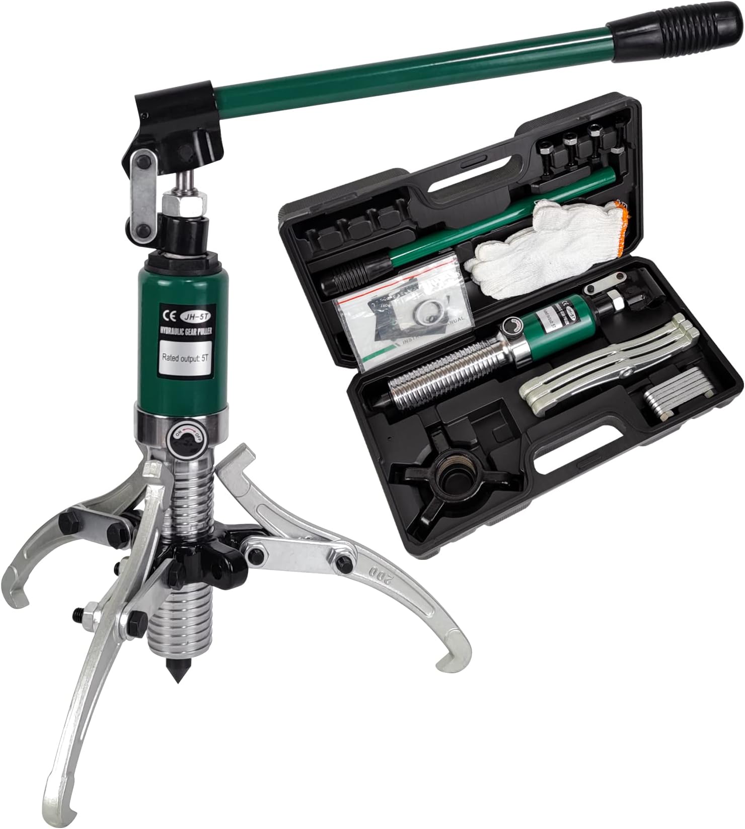 Amazon.com: VEVOR Hydraulic Gear Puller, 15 Ton Max. Capacity Hydraulic ...