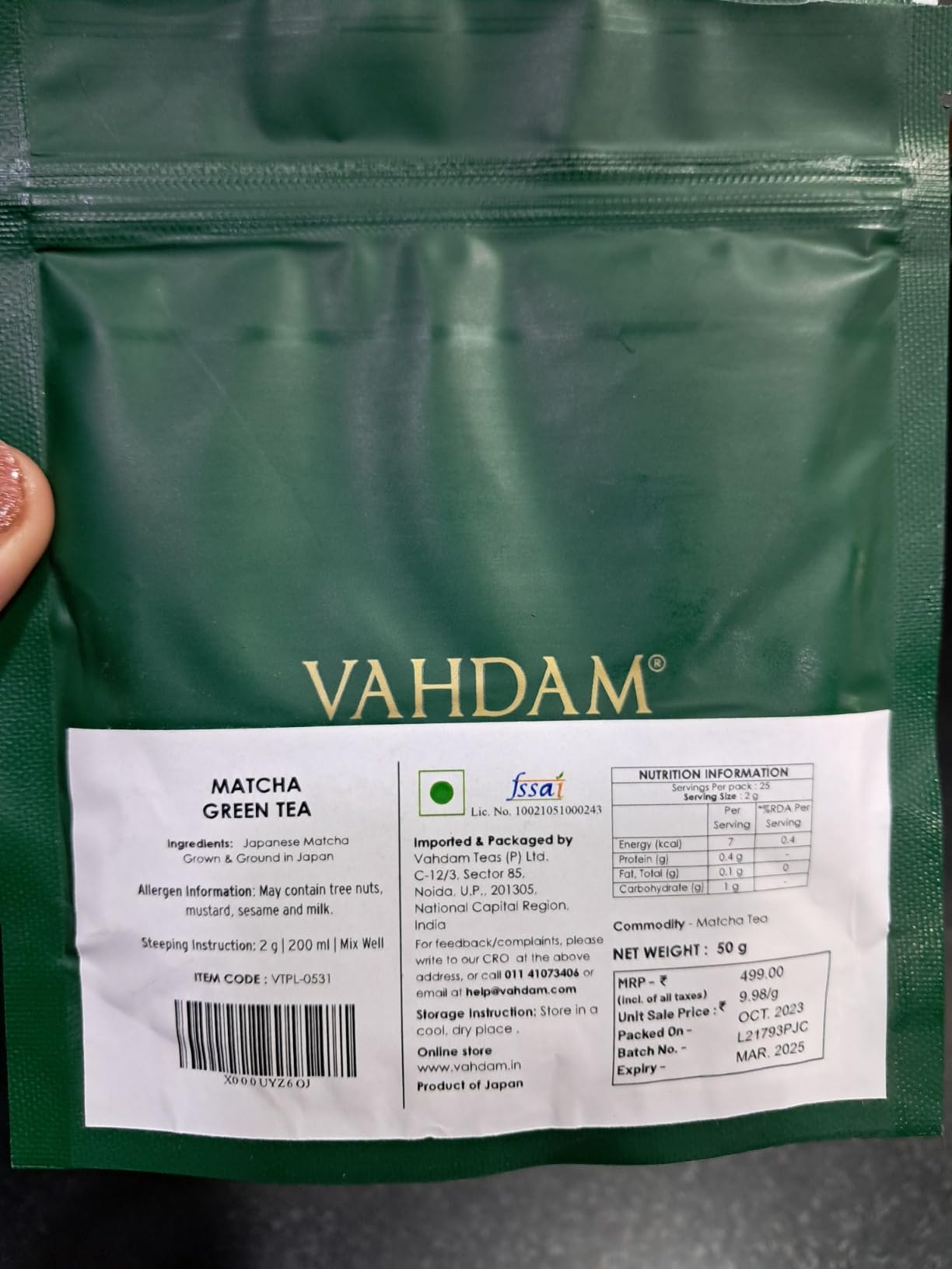 VAHDAM, Assam Black Tea Leaves (500g) 250+ Cups | High Caffeine, Non ...