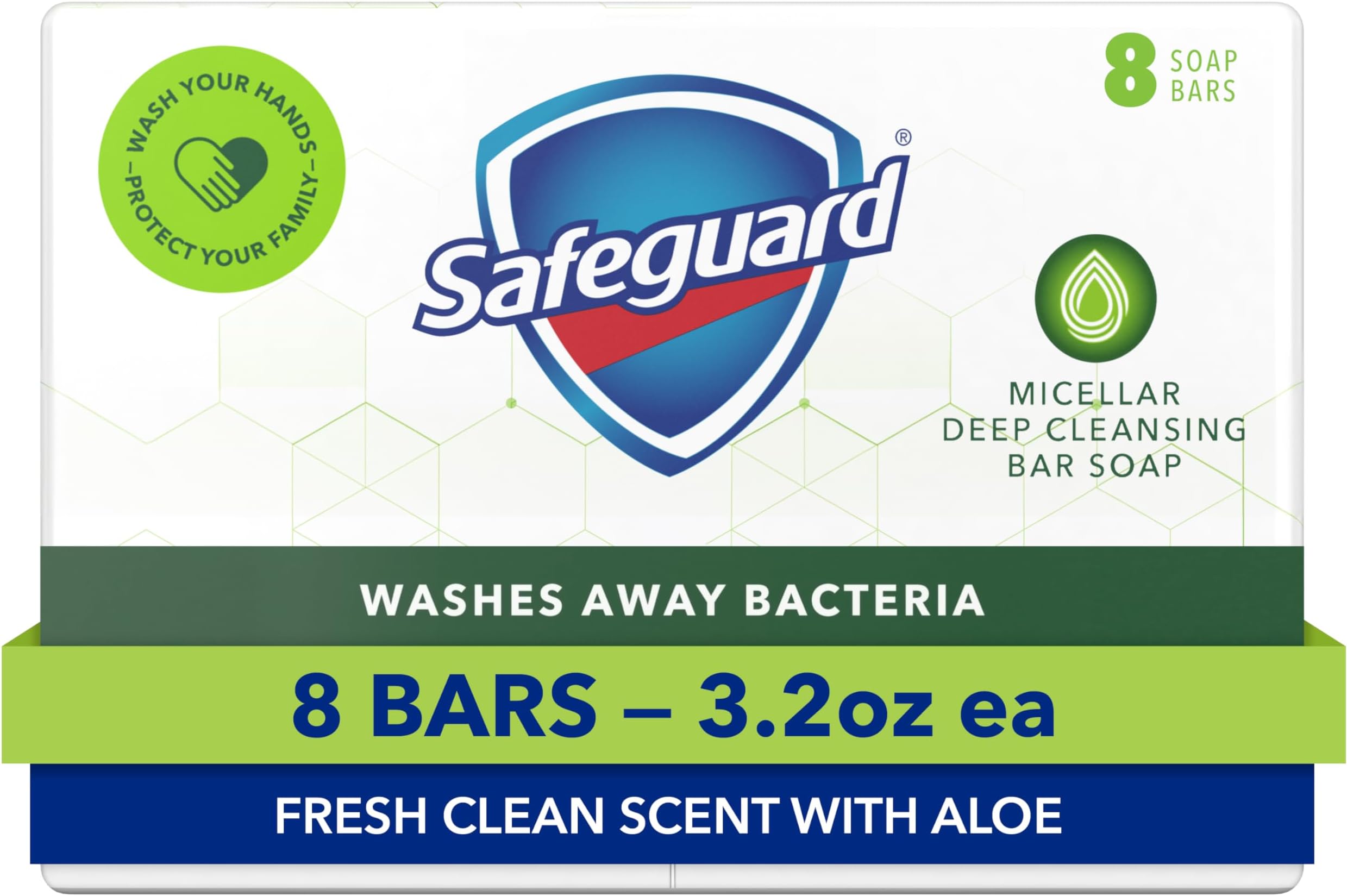 Amazon.com : Safeguard 14 bars 4 ounce (113 gram) each beige washes away bacteria antibacterial ...