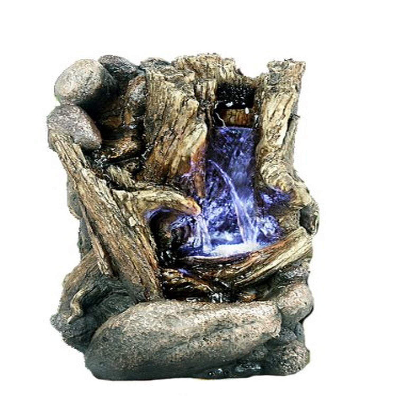 Amazon.com : Hi-Line Gift Ltd Tree Trunk Fountain with LED Light : Free ...
