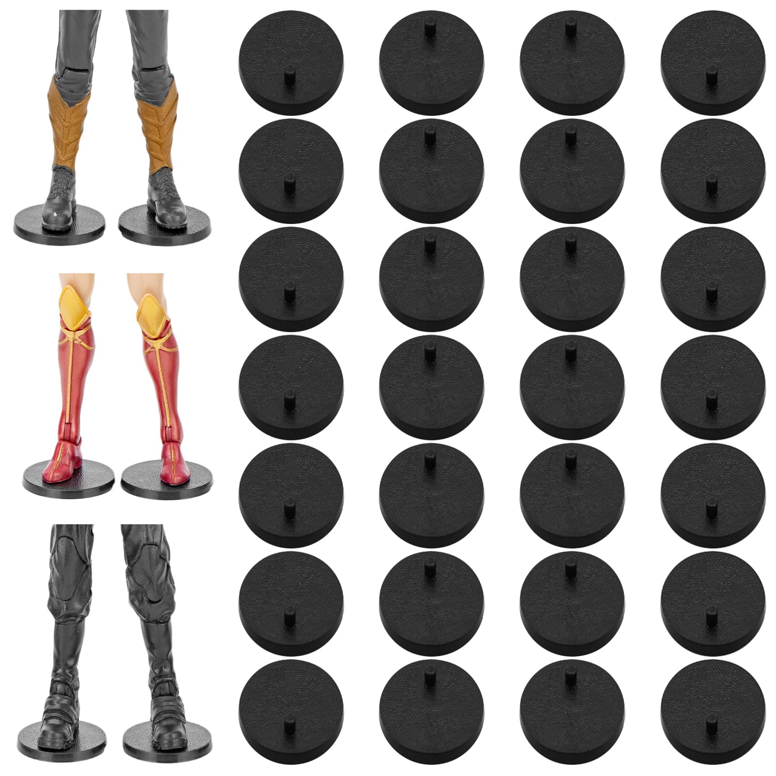 Amazon.com: 28PCS 6 Inch Action Figure Stand Display Bases with Peg Toy ...