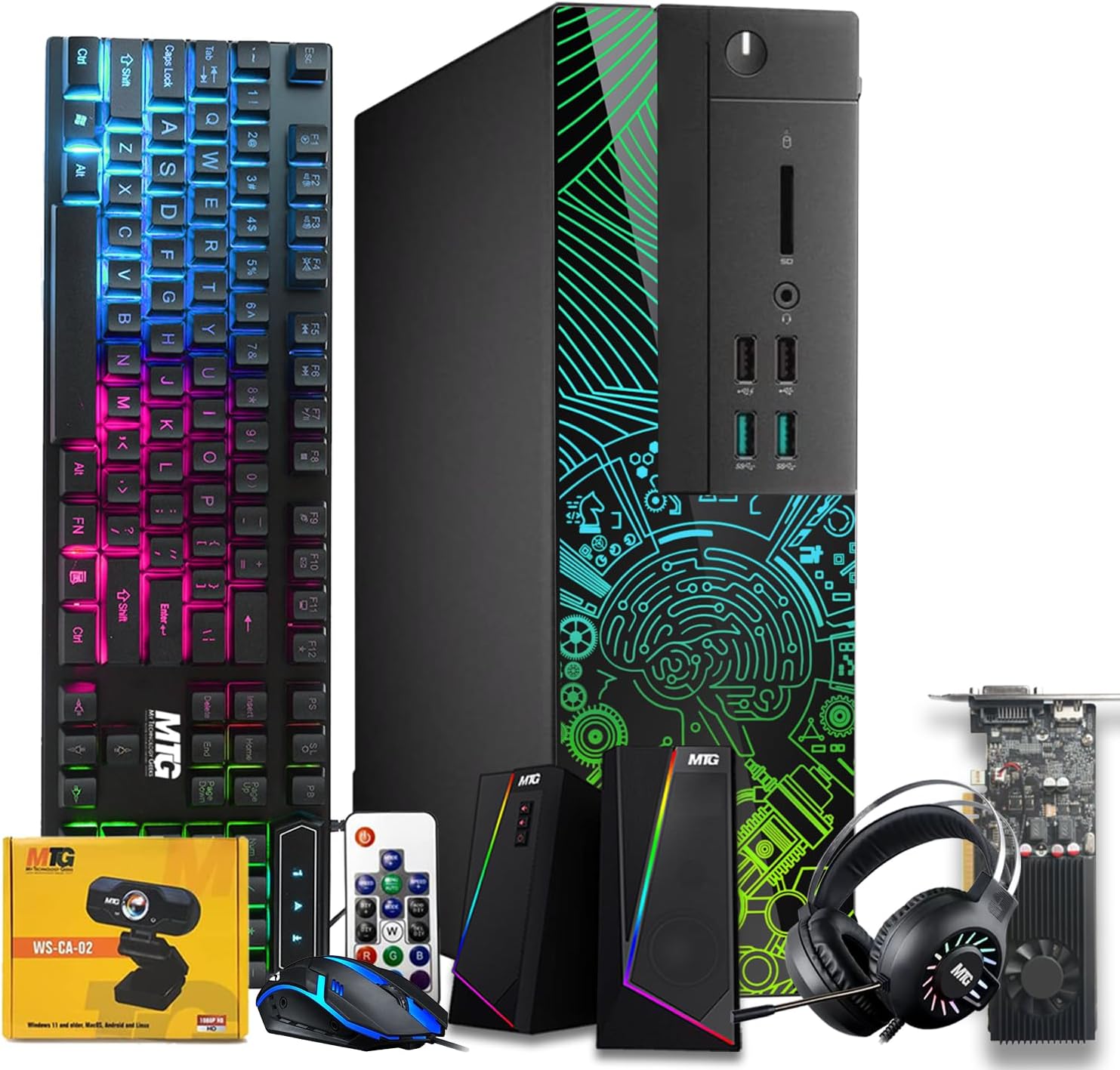 Amazon.com: Lumos 8 Gaming Desktop PC, Intel Core i5 6th Gen, GT 1030 ...
