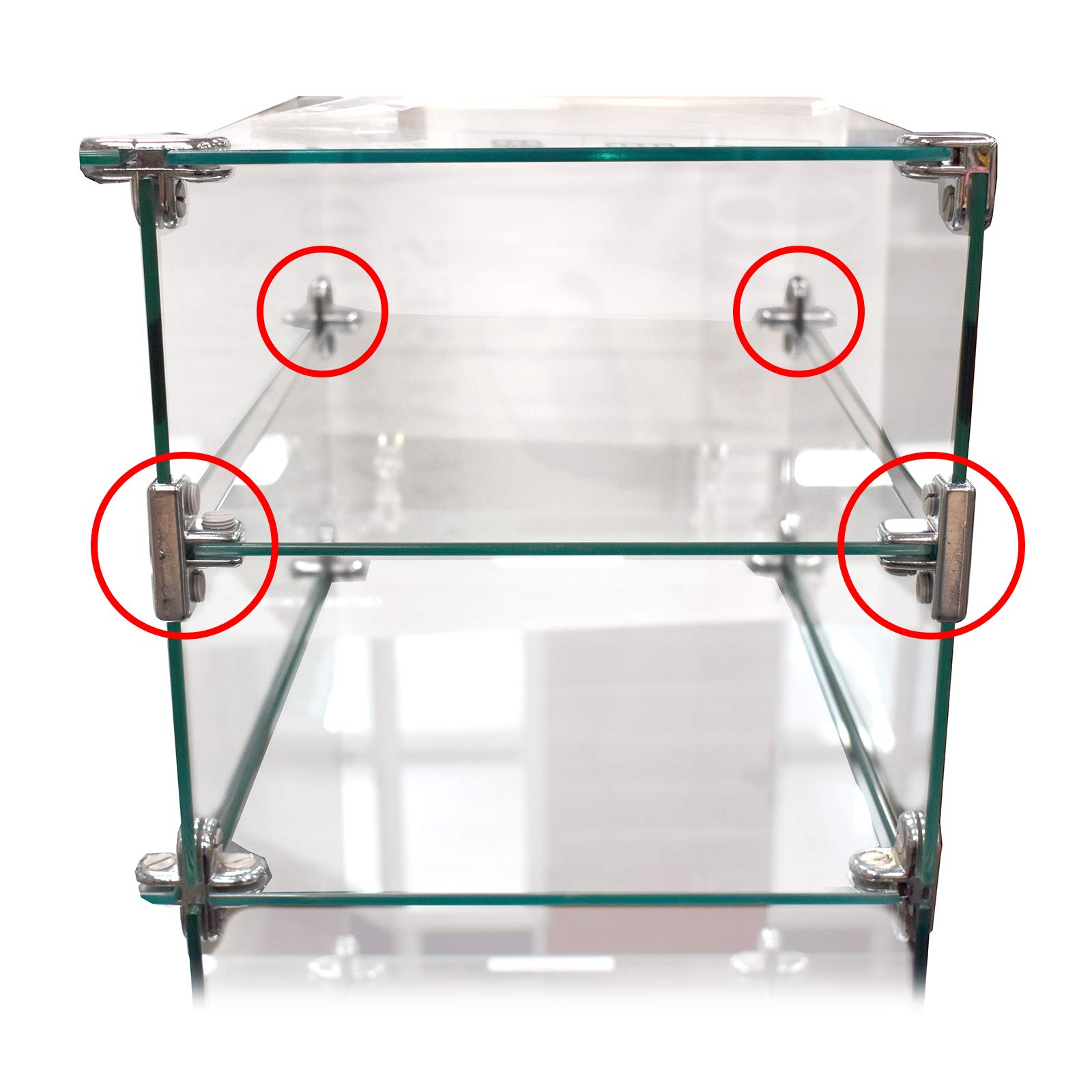 Glass Connectors Display Fixture