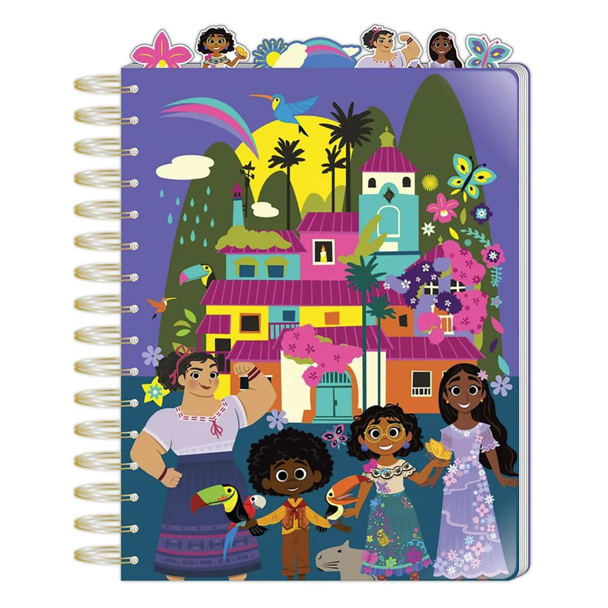 Disney Encanto Tab Journal, Metal Spiral Bound, 144 Lined Sheets, 8.375 ...