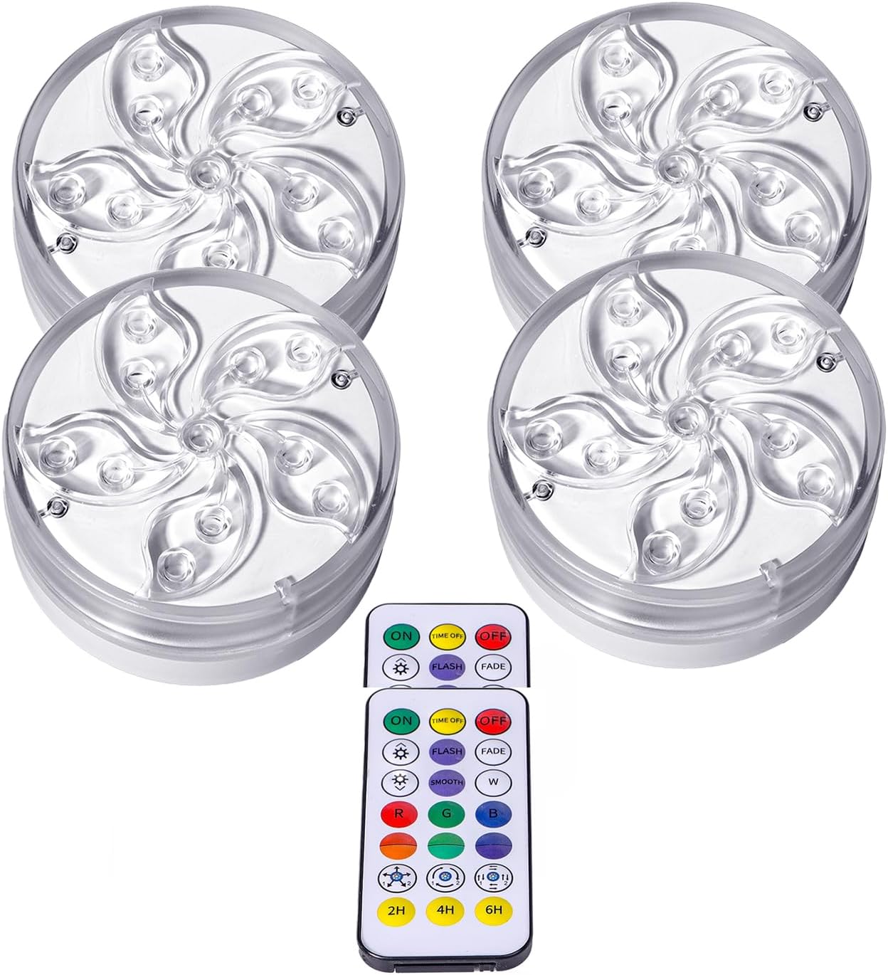 Amazon.com: LAYSHINEEN Submersible Led Lights, 11 Led Bathtub Lights ...
