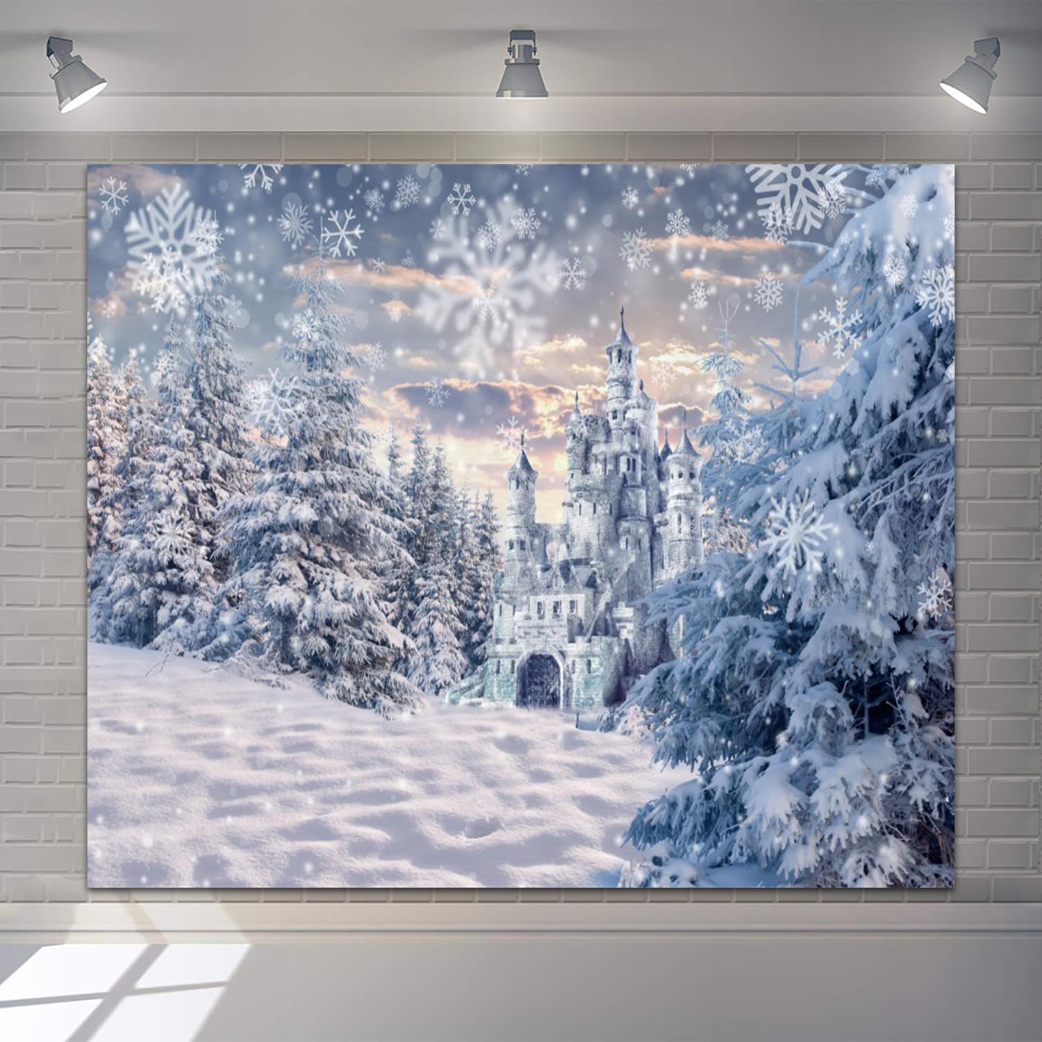 Amazon.com : Winter Wonderland Christmas Backdrop for Photoshoot 10x8ft ...