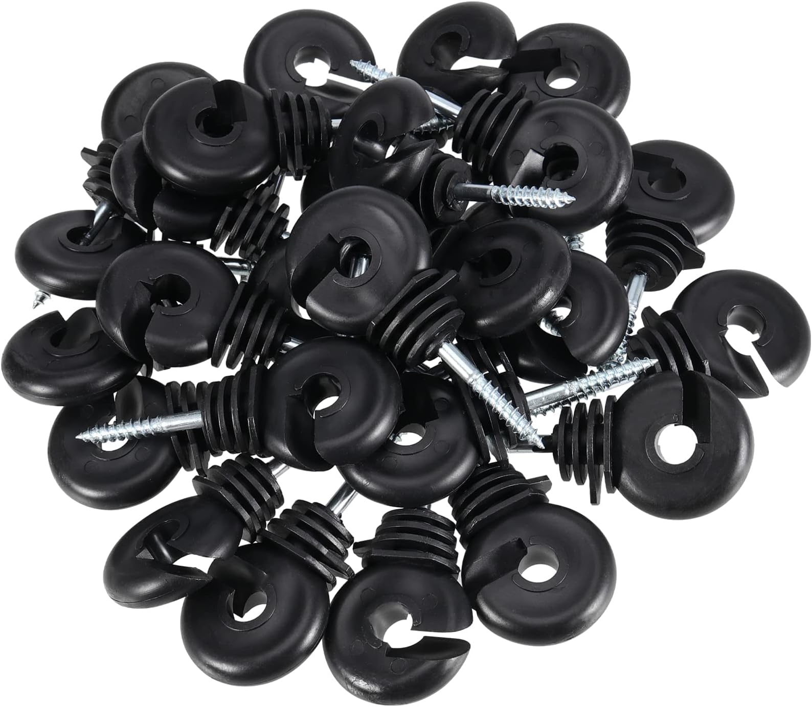 Amazon.com : 200 Pcs Black Electric Fence Insulator with 1 Pcs ...