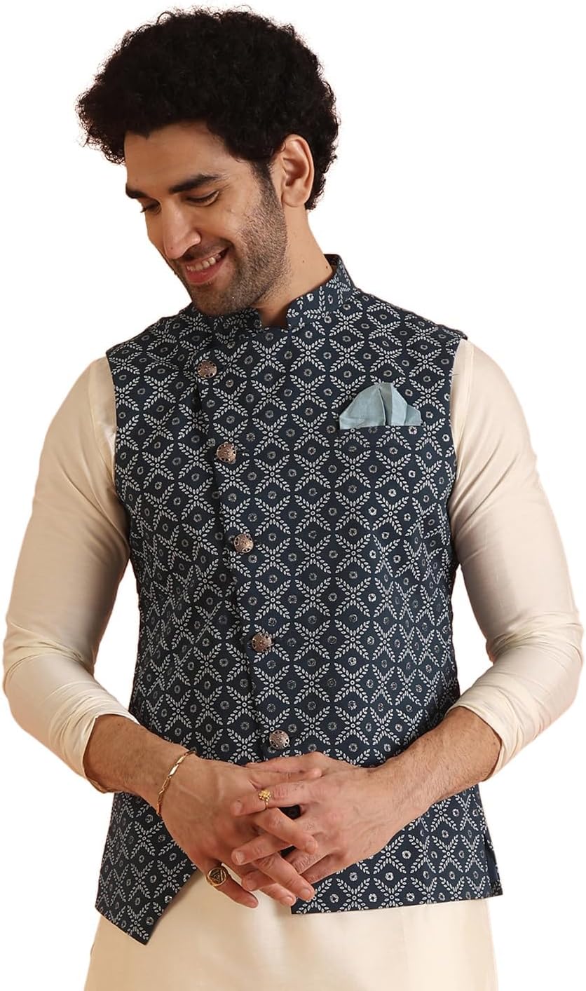 Amazon.com: KISAH Mens Nehru Jacket - Stylish Modi Jacket - Traditional ...