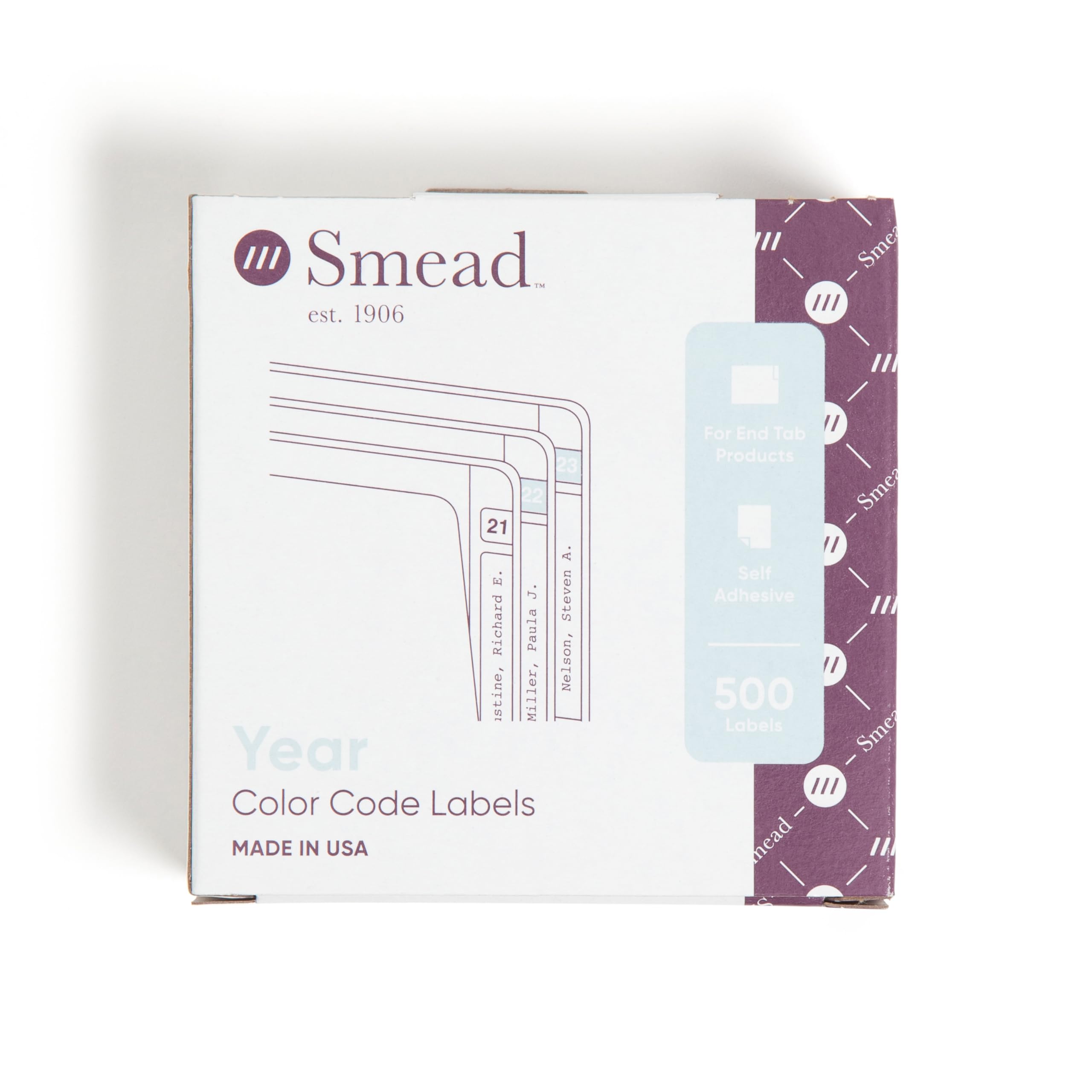 Snapklik.com : Smead ETYJ Color-Coded 2026 Year Labels, 1-1/2 X 3/4 In ...