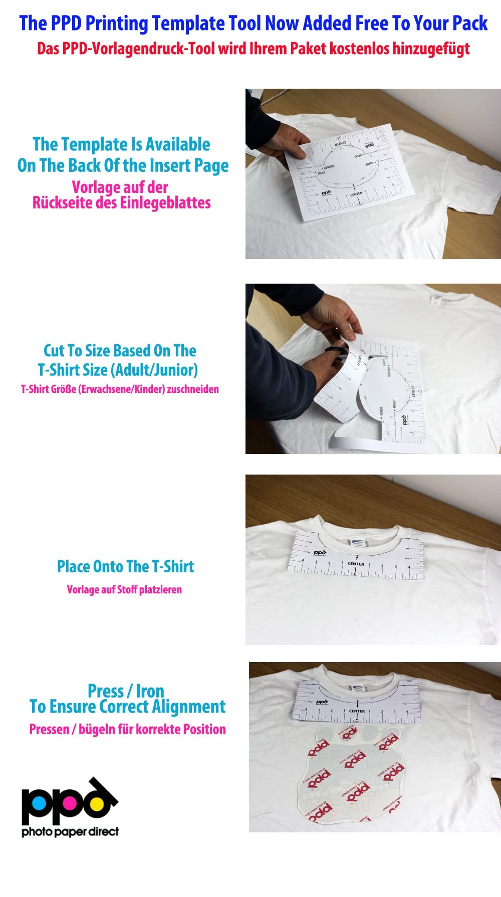 Buy PPD Inkjet Premium Iron On Light T Shirt Transfer Paper 11 X 17 buy-ppd-inkjet-premium-iron-on-light-t-shirt-transfer-paper-11-x-17