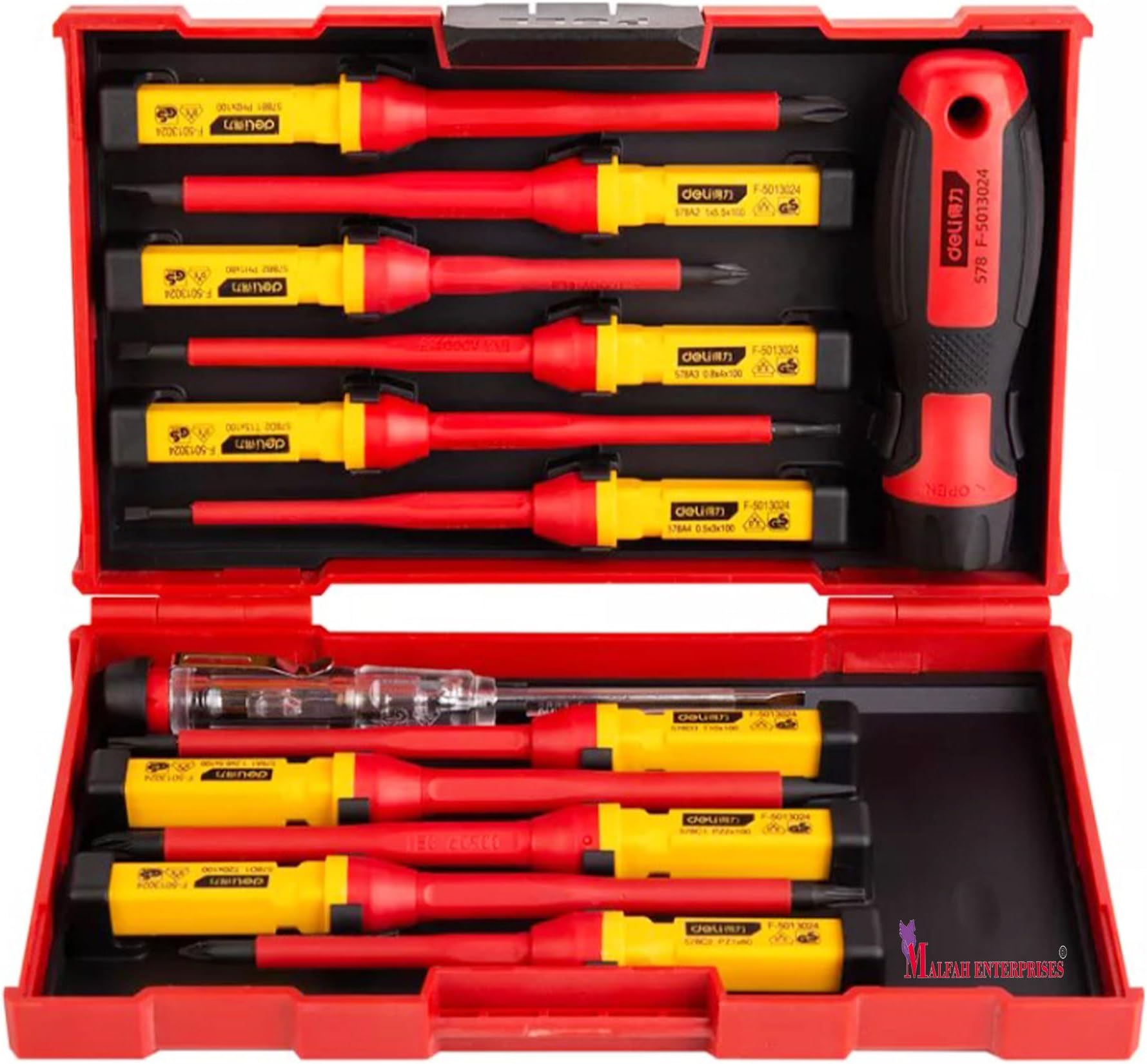 HORUSDY 1000V Insulated Screwdriver Set, Magnetic Tip Electrician ...