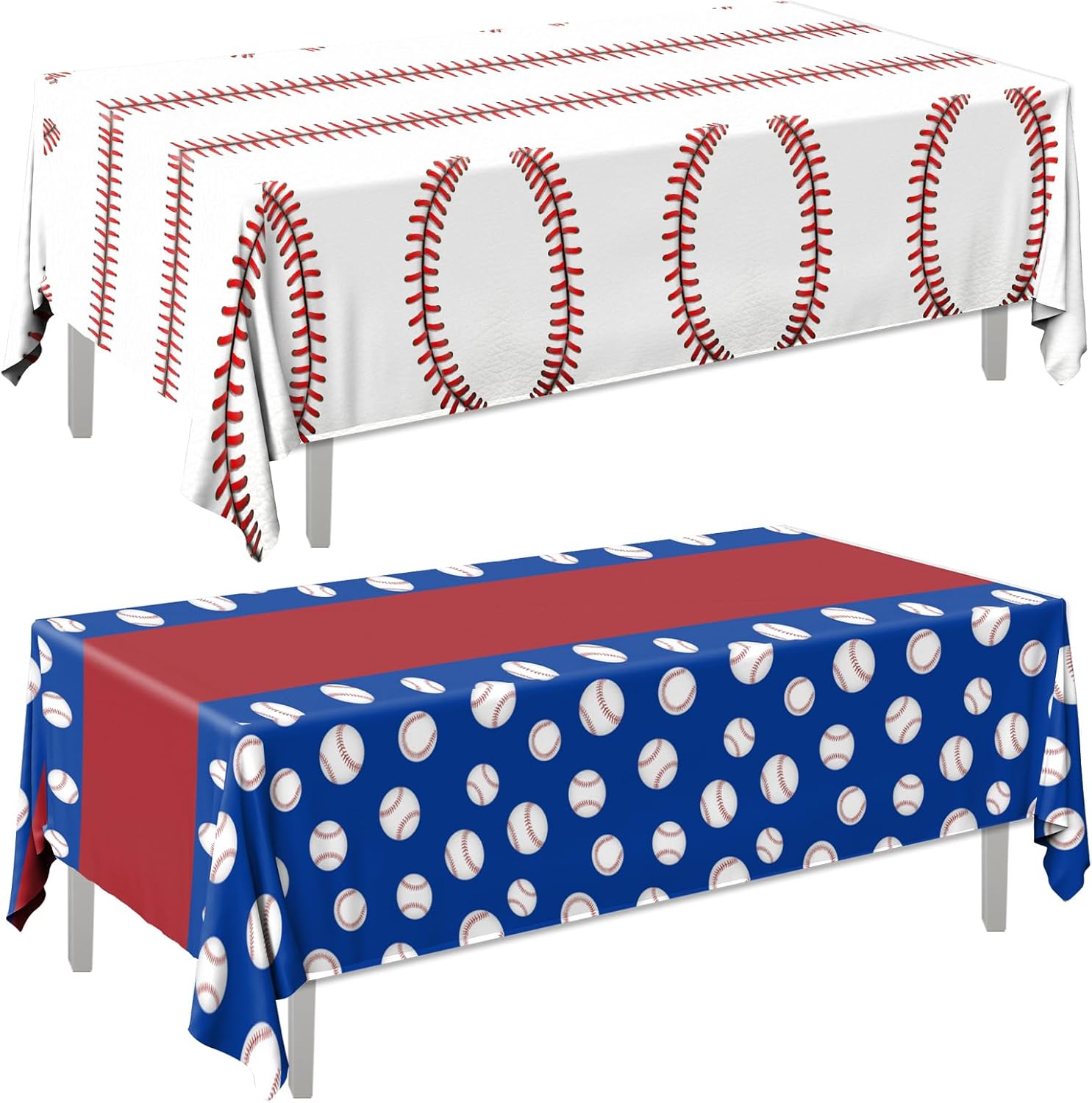 Amazon.com: 2Pcs Baseball Tablecloths-Baseball Party Decorations Sports ...