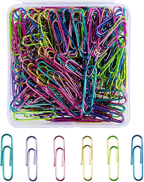 Amazon.com : Paper Clips,Deoot 200 PCS Medium Size Paper Clips Smooth ...