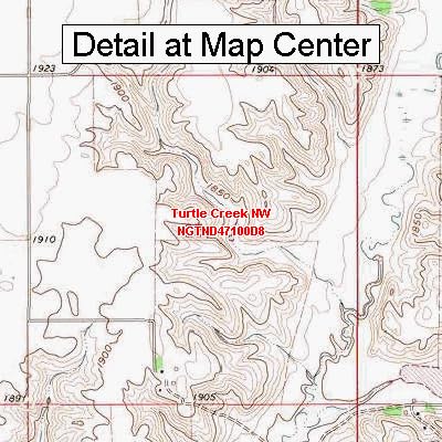 Amazon.com: USGS Topographic Quadrangle Map - Turtle Creek NW, North ...