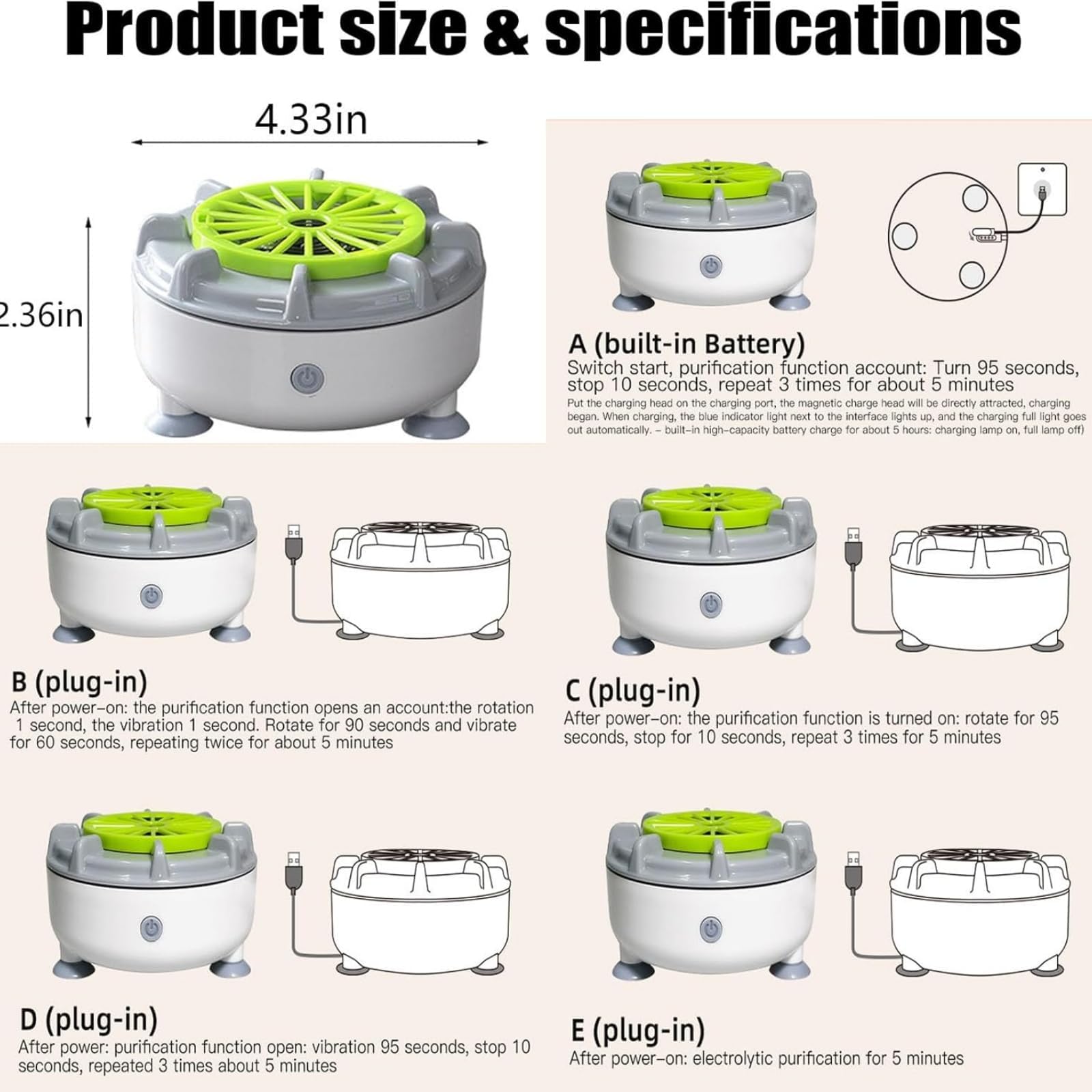 Fruit Washing Machine Portable Fruit And Vegetable Washing Machine ...