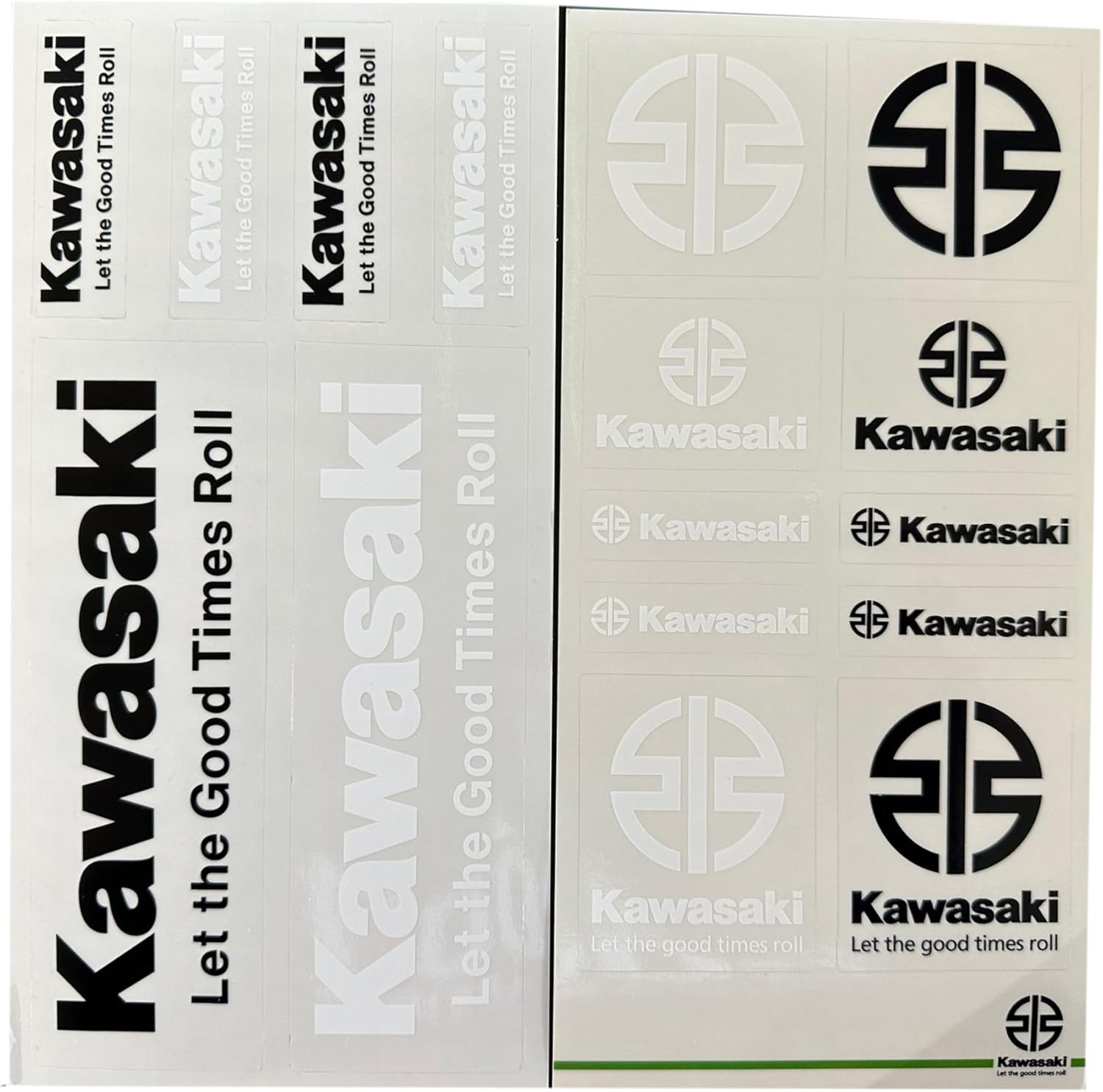 Kawasaki Sticker Set Aufkleber Set Sticker KIT : Amazon.de: Küche ...