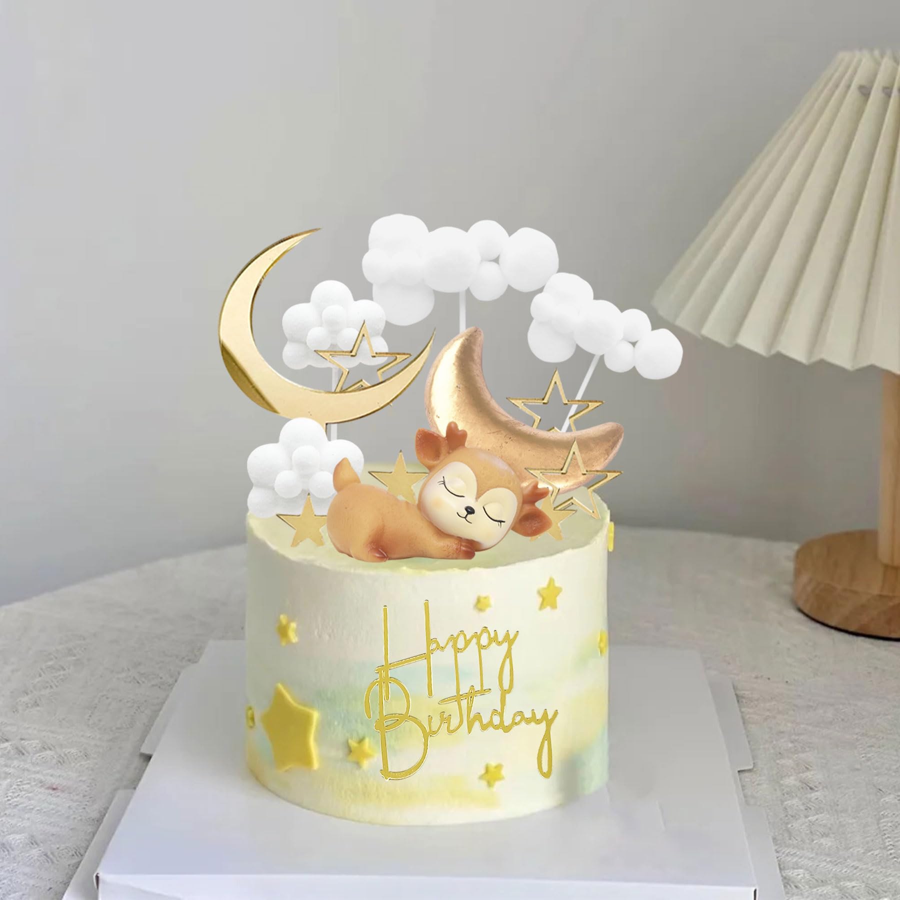 Snapklik.com : 19Pcs Moon Star Cake Toppers Moon Star Themed Cake ...