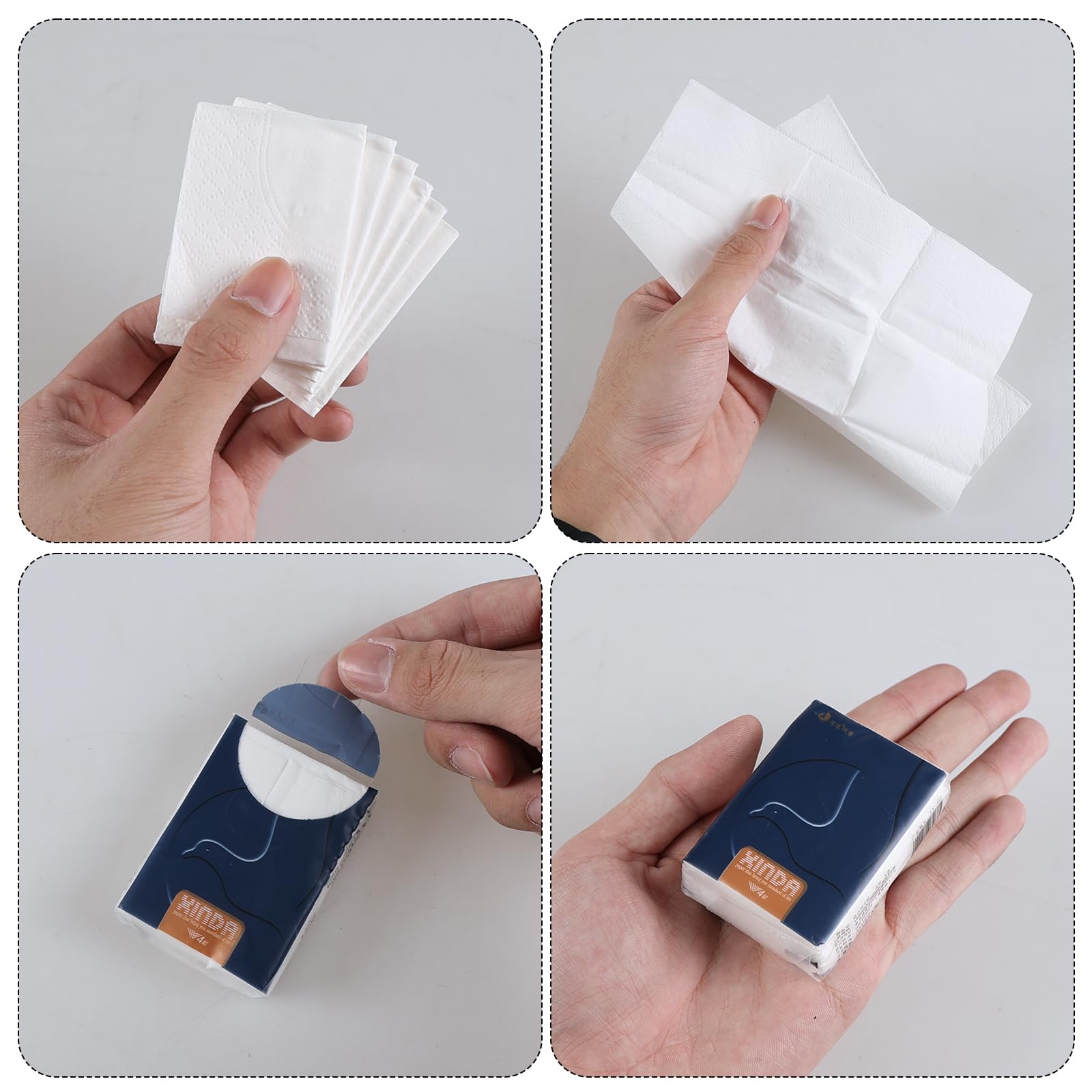 Pocket Tissues Swisspers , 3-Ply White Facial Tissues For Purse, Pocket ...