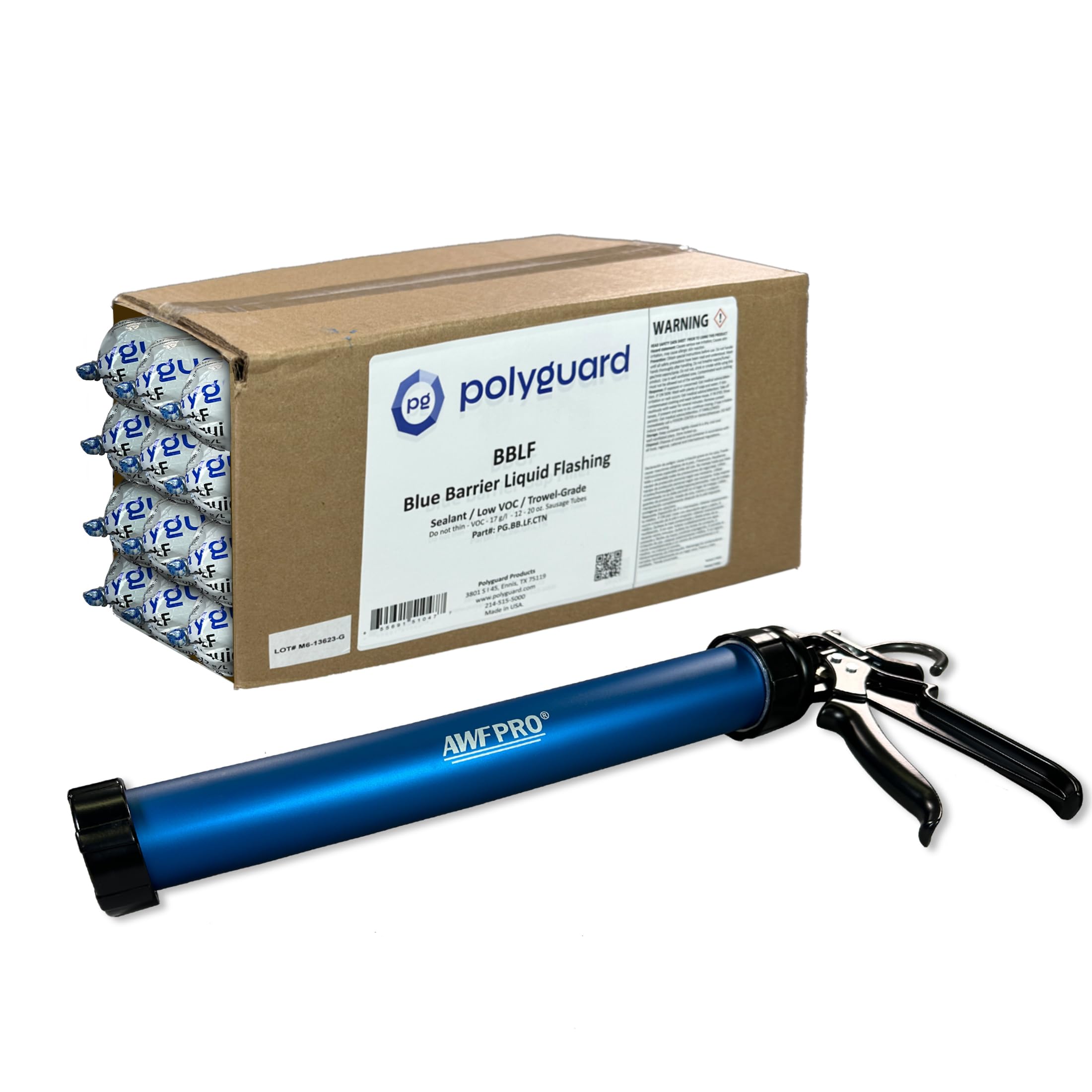 Amazon.com: POLYGUARD Blue Barrier Liquid Flashing 12-Pack 20oz Sausage ...