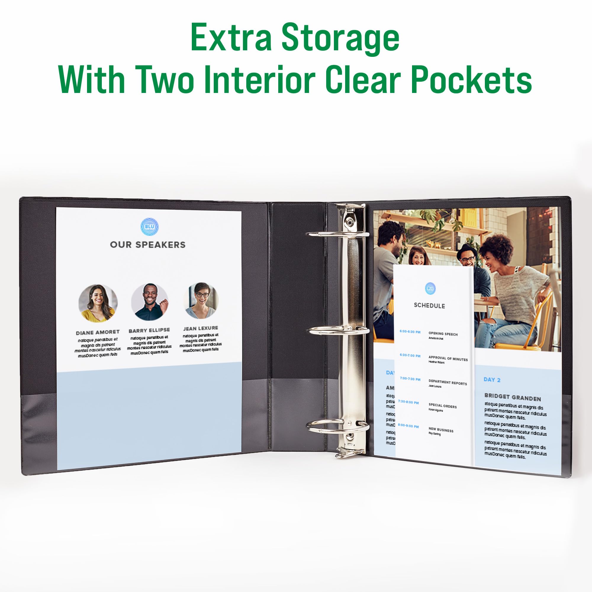 Snapklik.com : Office Essentials Economy View 3 Ring Binders, 1.5 ...
