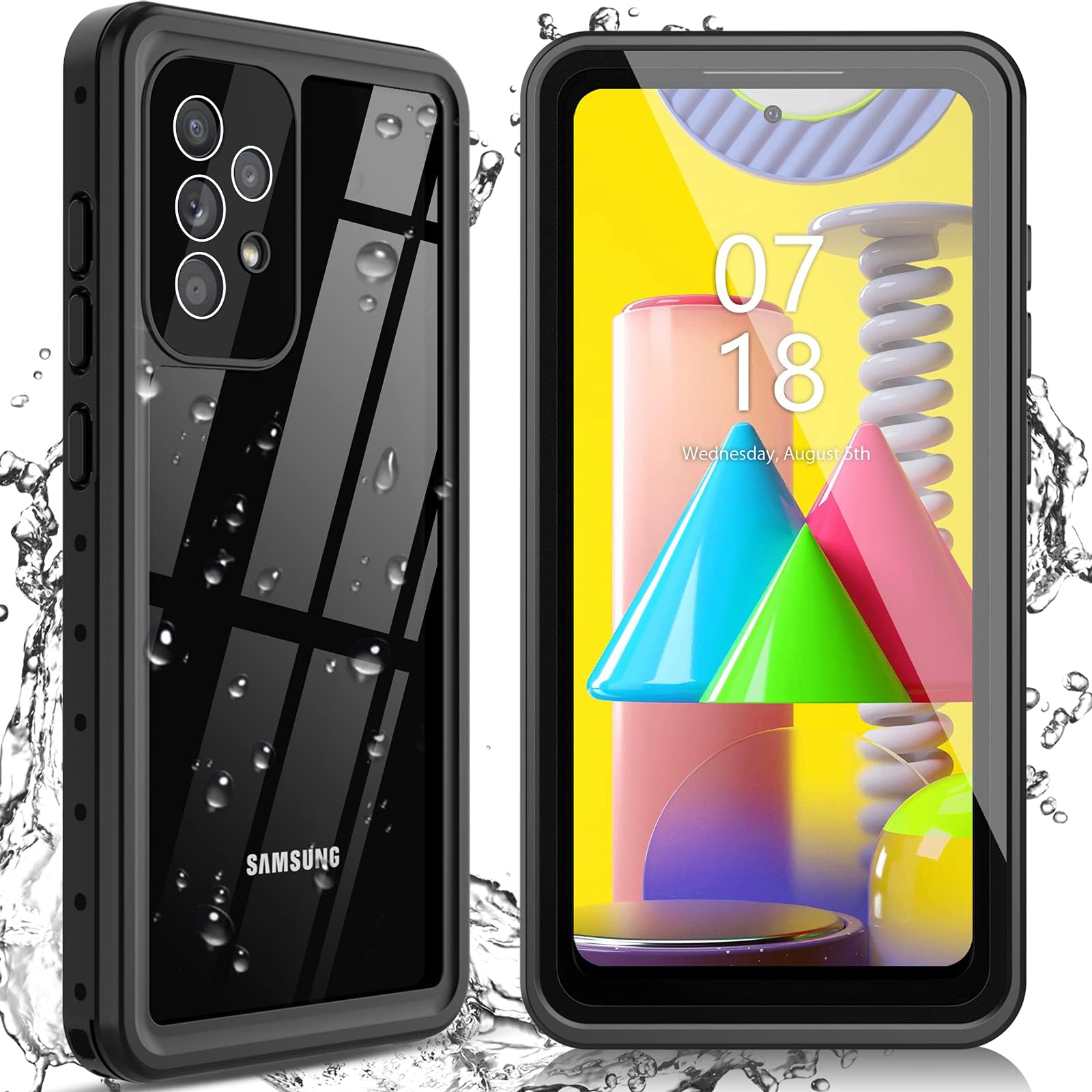 Amazon.com: ANTSHARE for Galaxy A52 5G Phone Case Waterproof, A52 Case with Built-in Lens ...