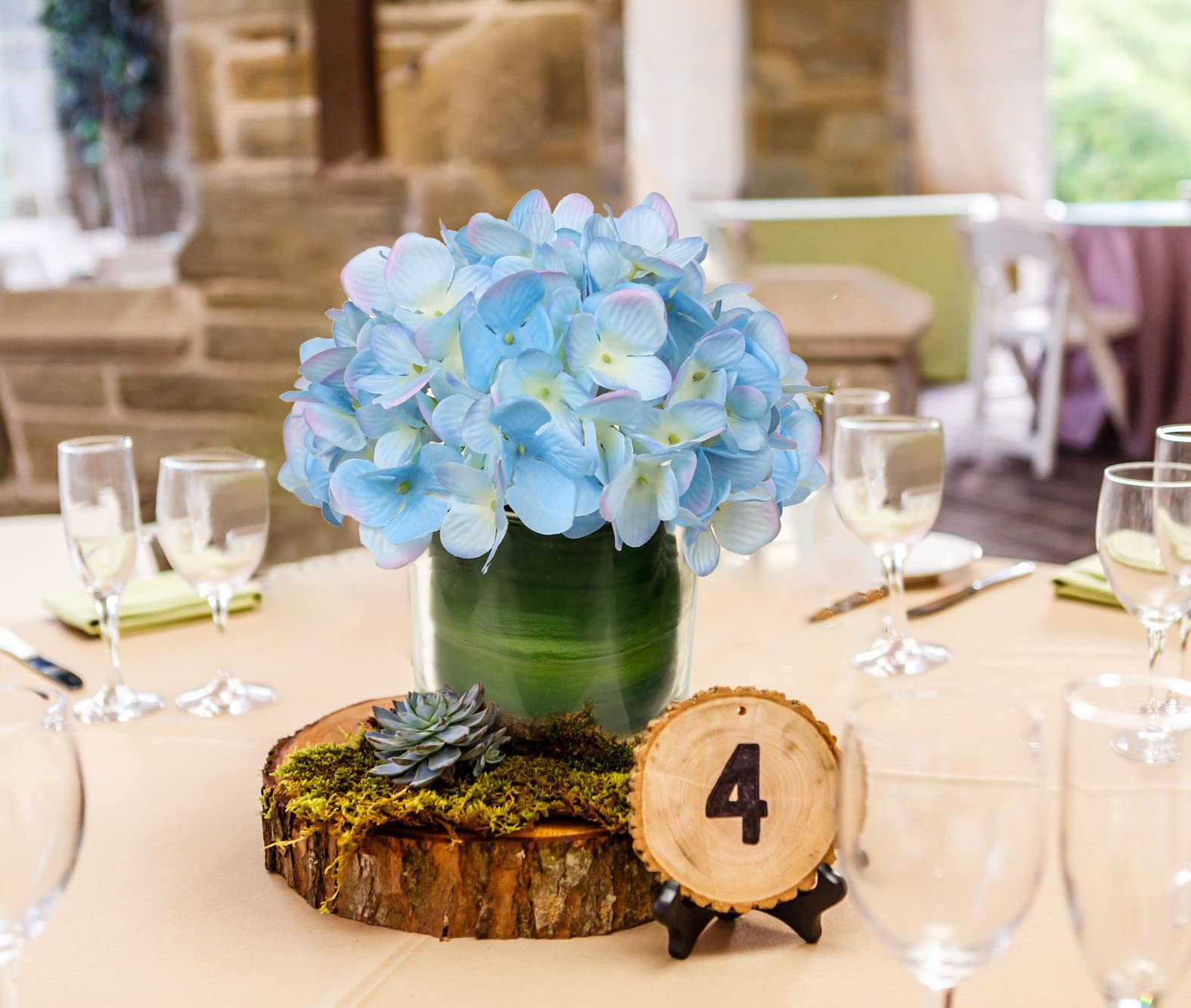 Blue Hydrangea Centerpiece Ideas