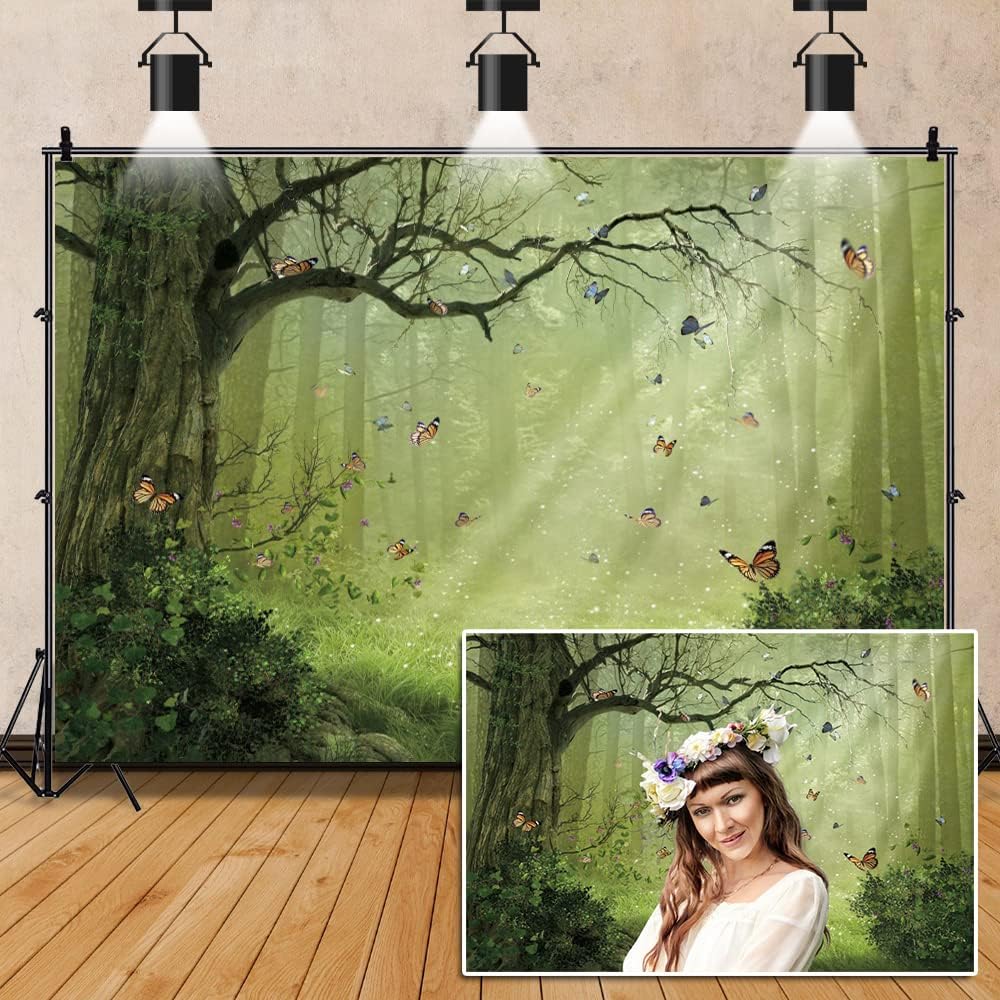 Green Forest Backdrop Fairy Backdrop for Photography Spring Natural ...