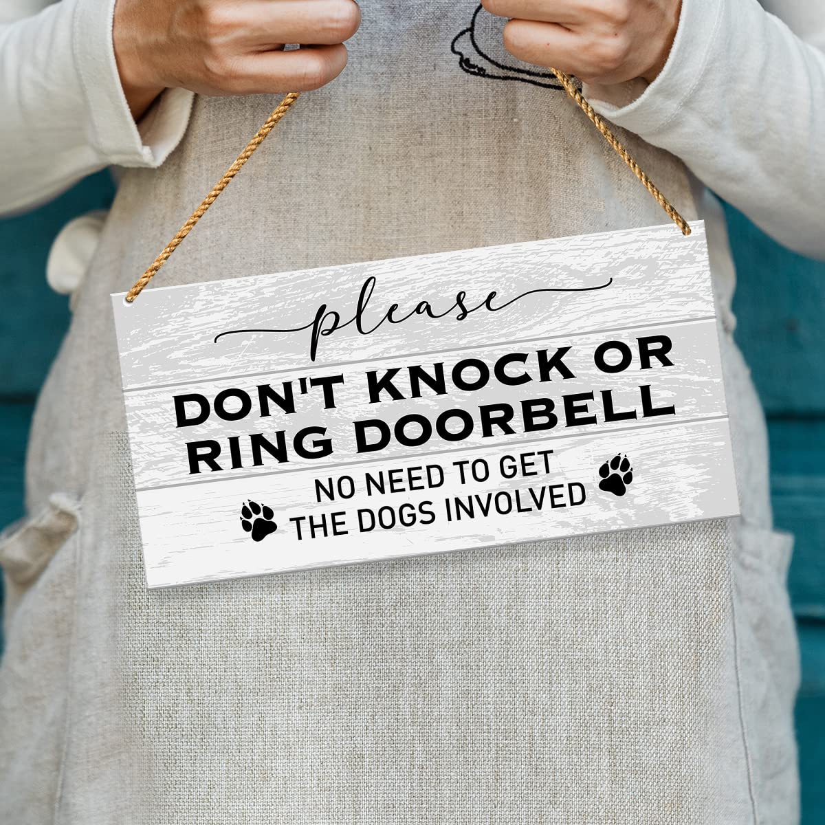 Funny Dog Sign For Front Door, Dog Planning Escape, Beware Of Dog ...