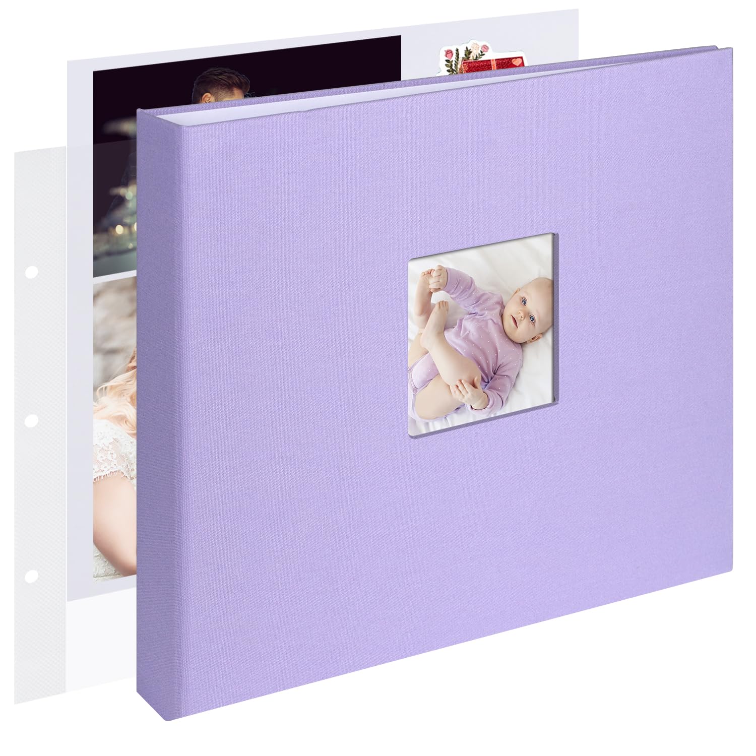 Amazon.com: 12x12 Inch Large 3 Ring DIY Scrapbook Photo Album Journal ...
