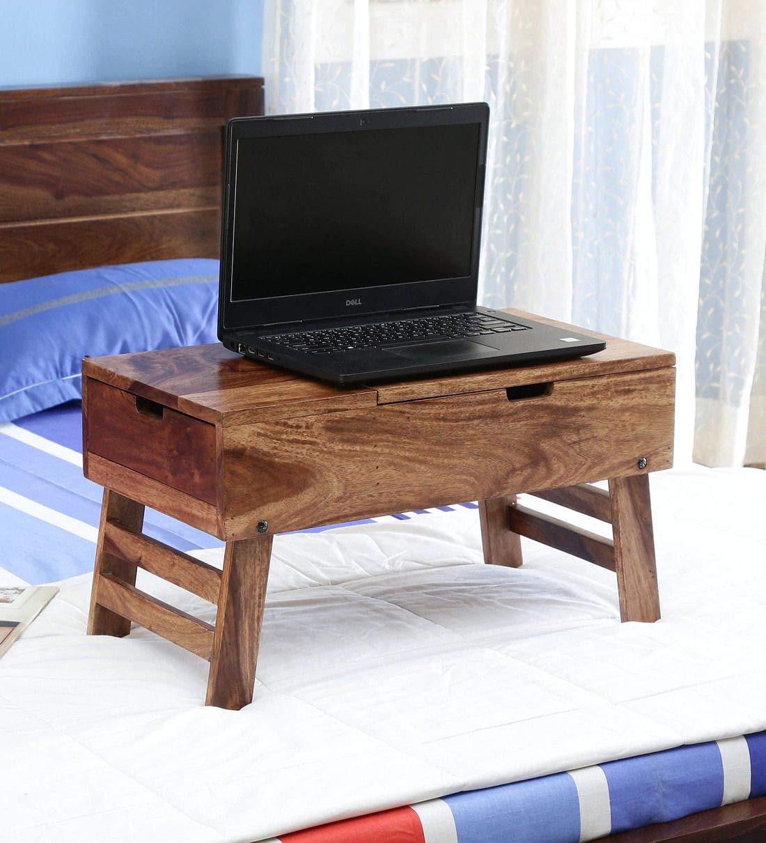 Buy ACCUTURE Teak Wood Multi Purpose Laptop Table Study Table with ...