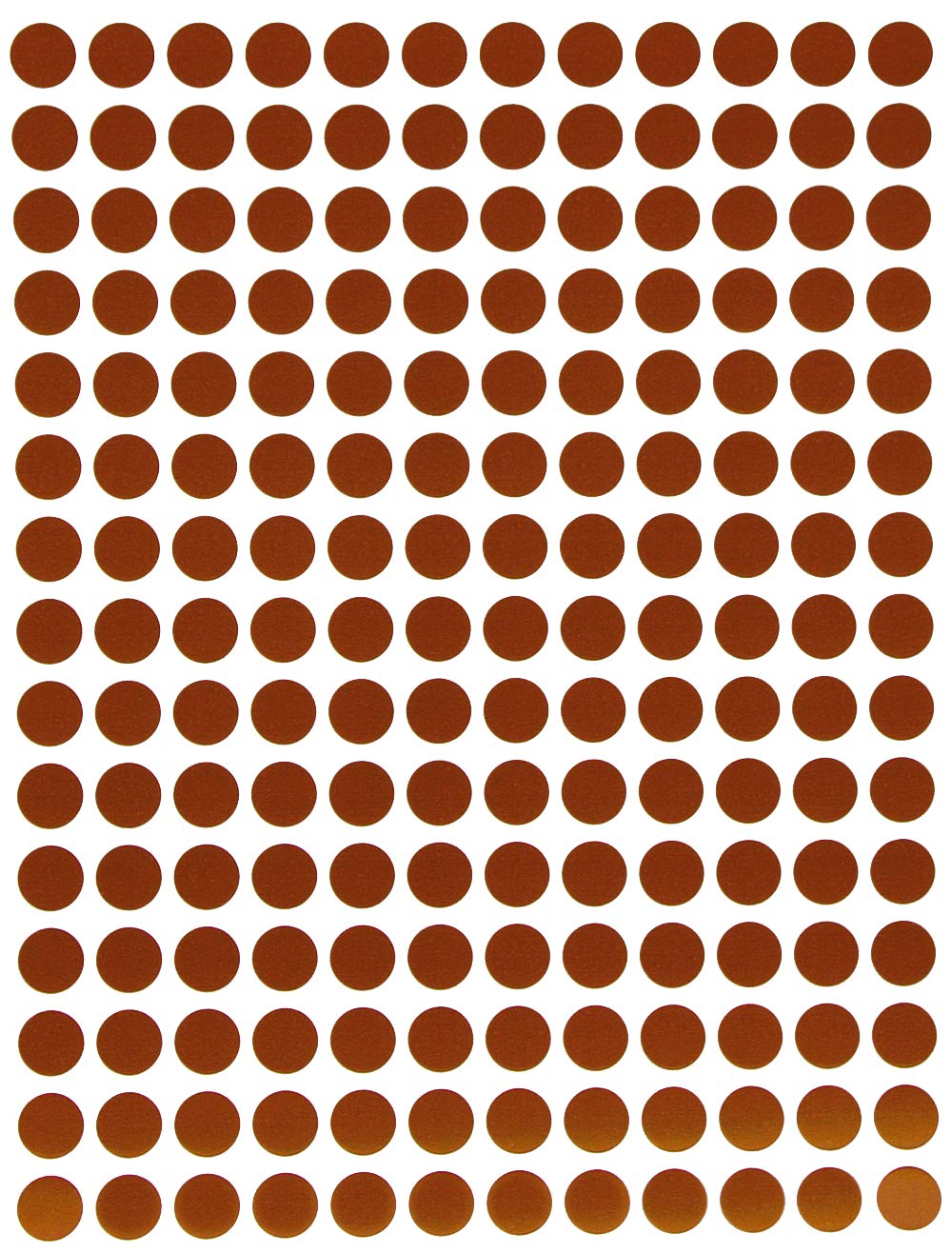 Brown Dot Stickers 8mm (0.8 cm) Small Colored Dots - 2520 Pack by Royal ...